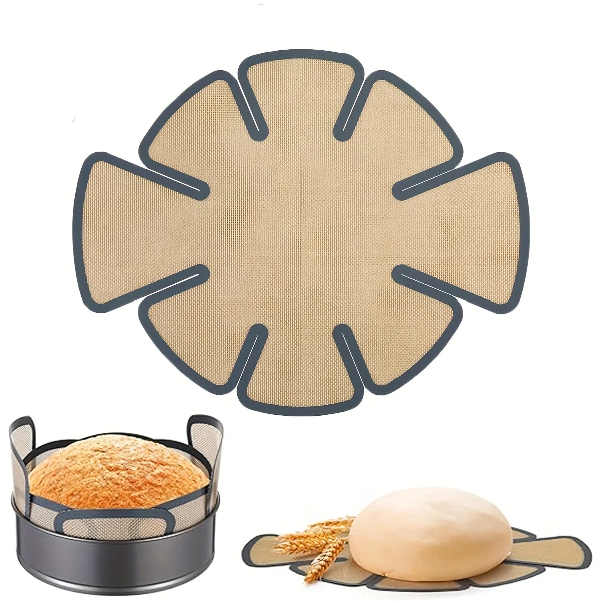 1pc Silicone Baking Loaf Pan Mat Non-Stick Loaf Pan Liner Lifters ...
