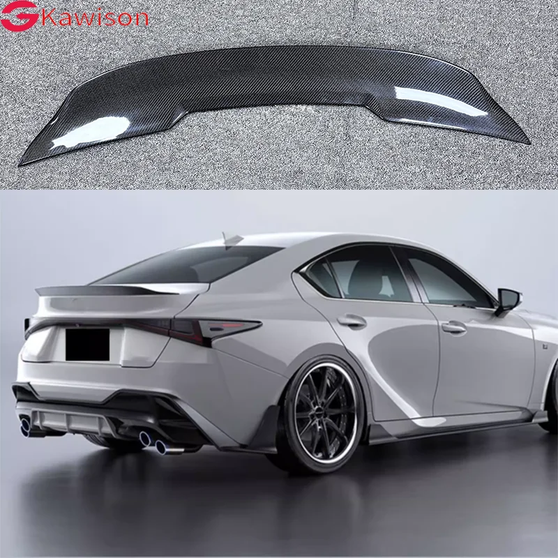 Carbon-Fiber-Rear-Trunk-Boot-Duck-Spoiler-Back-Windshield-Wing-For ...