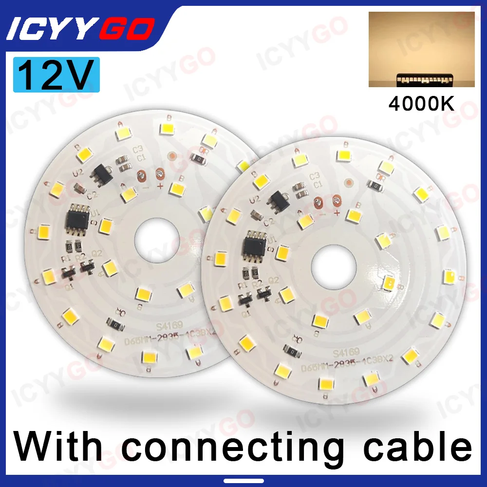 5-uds-2835-SMD-bombilla-l-mpara-doble-Color-DC12V-redondo-tablero-de ...