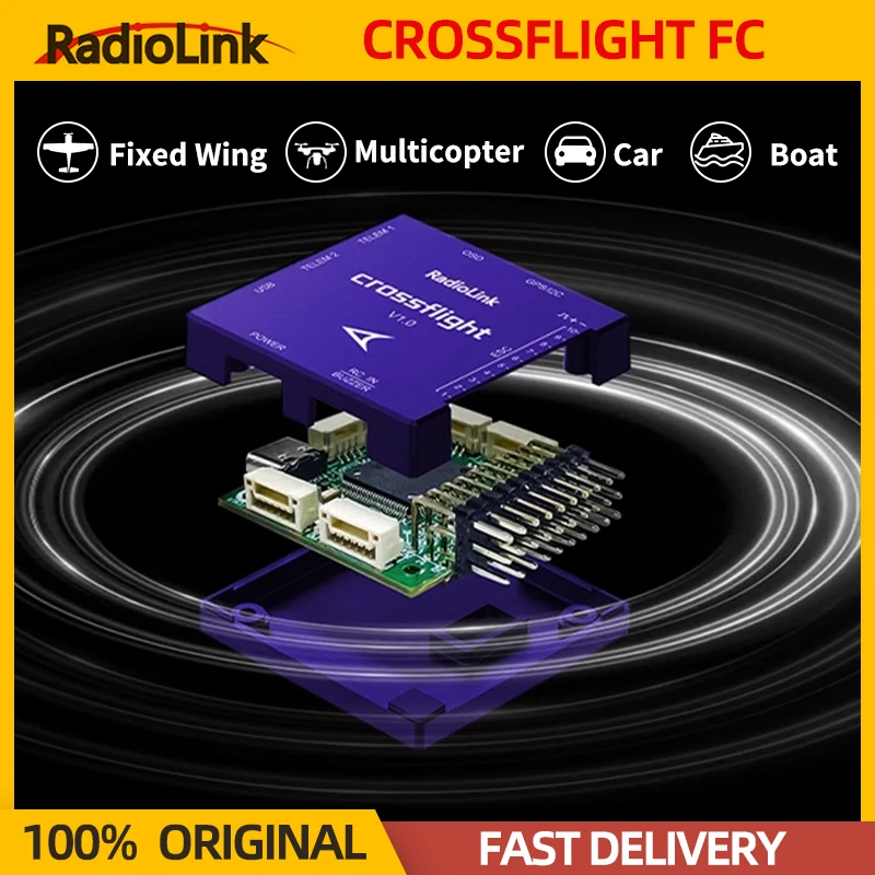 NOVO RadioLink Crossflight Flight Controller FC OSD 10CH Integrado PWM Saída Para RC FPV Zangão ...