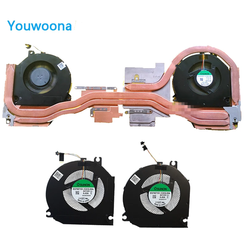New Original Laptop CPU GPU Cooling Fan With Heatsink FOR Huawei HONOR ...