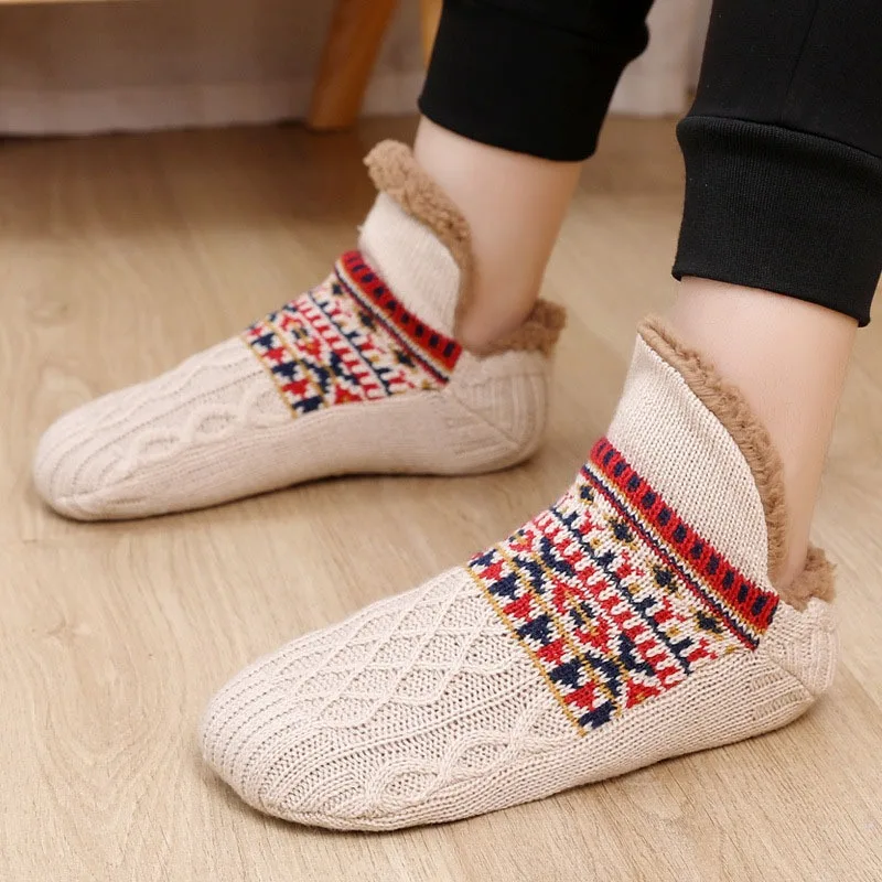 Indoor Winter Slippers Socks Men's Floor Socks Home Bedroom Sleeping ...