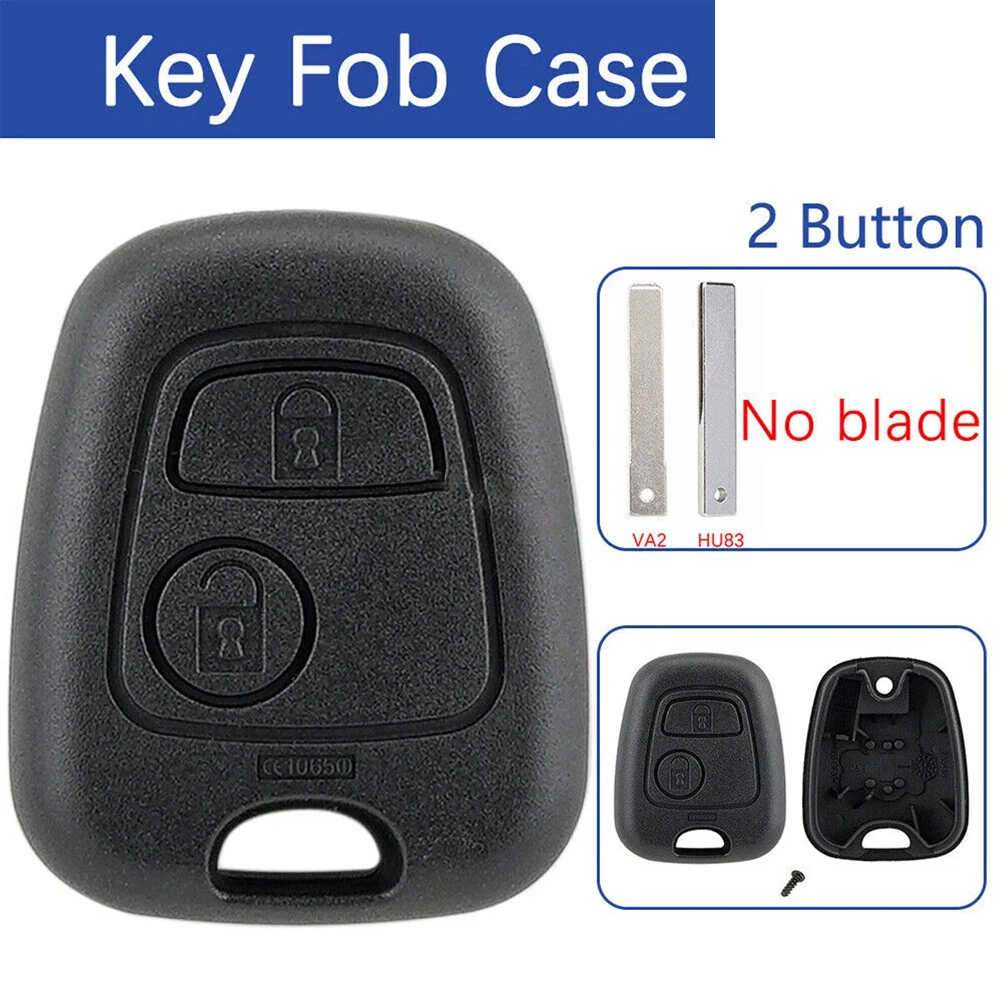 2 Button Remote Key Case Shell Fob Replacement for Toyota Aygo VA2/HU83 ...