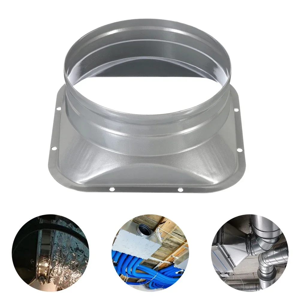 4-10inch Round Pipe Air Vent Flange Seat Metal Tube Air Ventilation ...