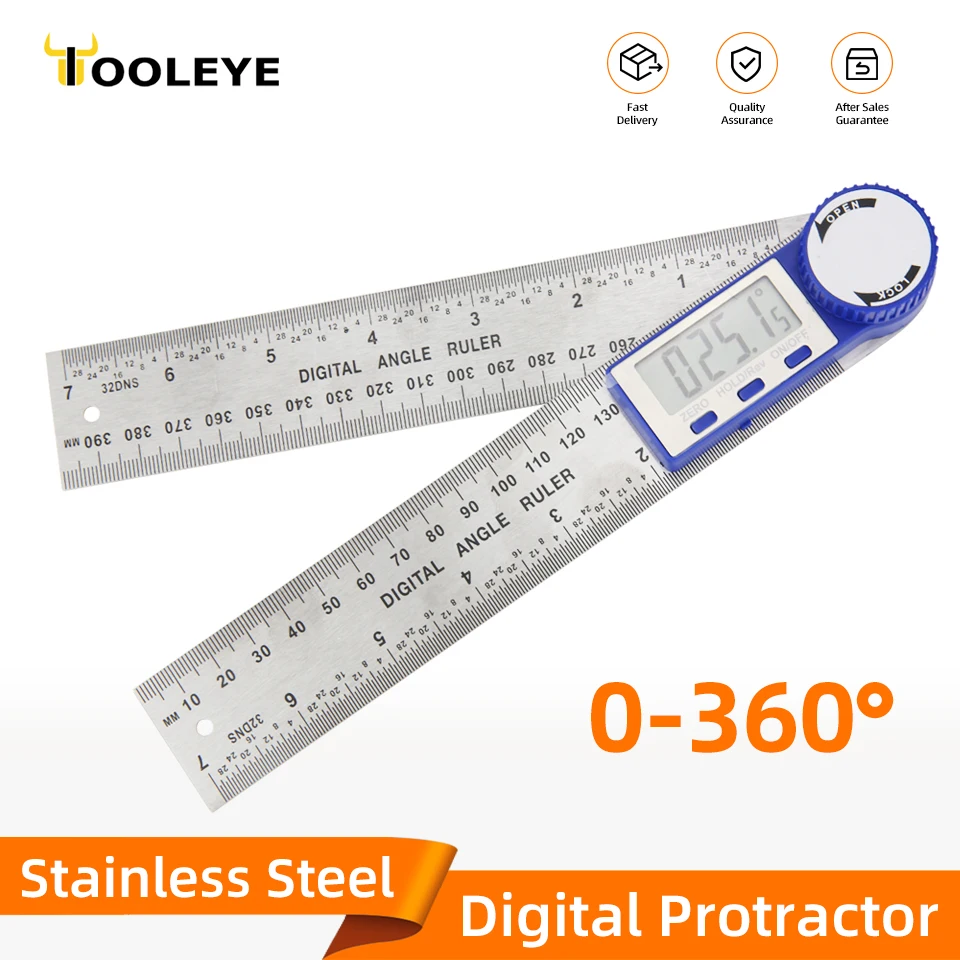 Electronic Angle Meter 360 Degree Protractor Digital Goniometer ...