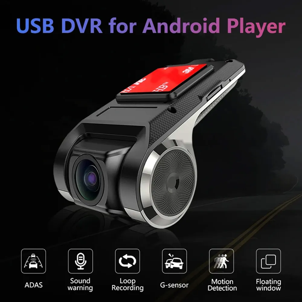JUNDOF ADAS Car DVR For Car DVD Android Player Navigation Dashcam DVRs Video HD 720P USB TF Card ...