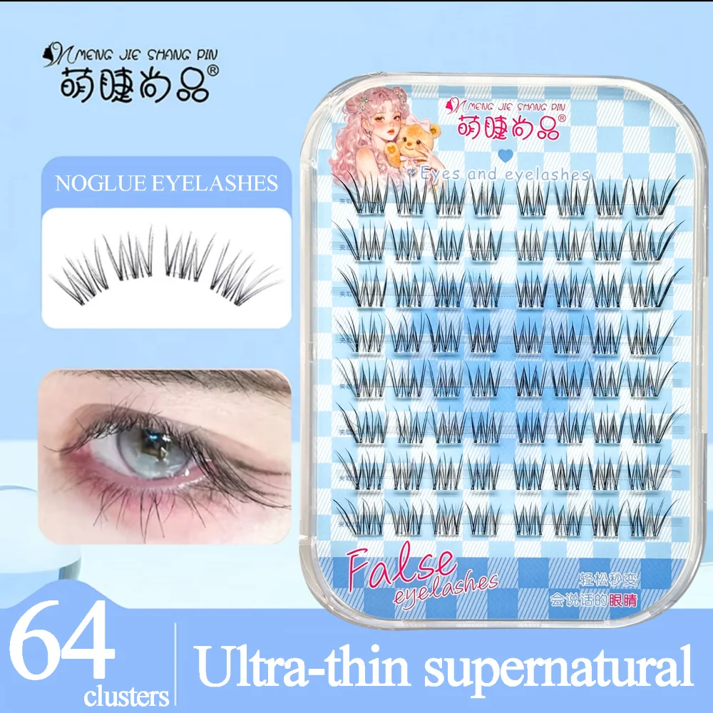 Ultra-thin Noglue Eyelashes Manga Lashes Glue Strands Eyelashes Natural ...