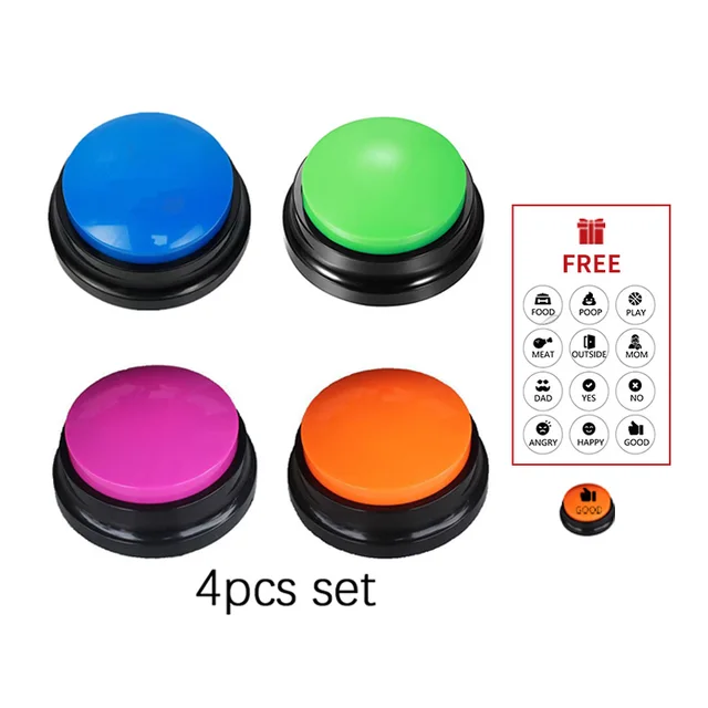 Voice Recording Button Pet Toys Dog Buttons for Communication Pet ...