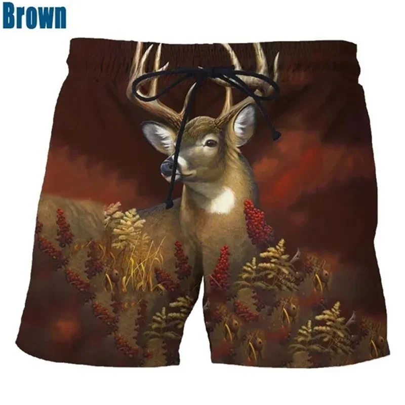 3D-Printed-Animal-Deer-Hunting-Shorts-For-Men-Summer-Casual-Personality ...