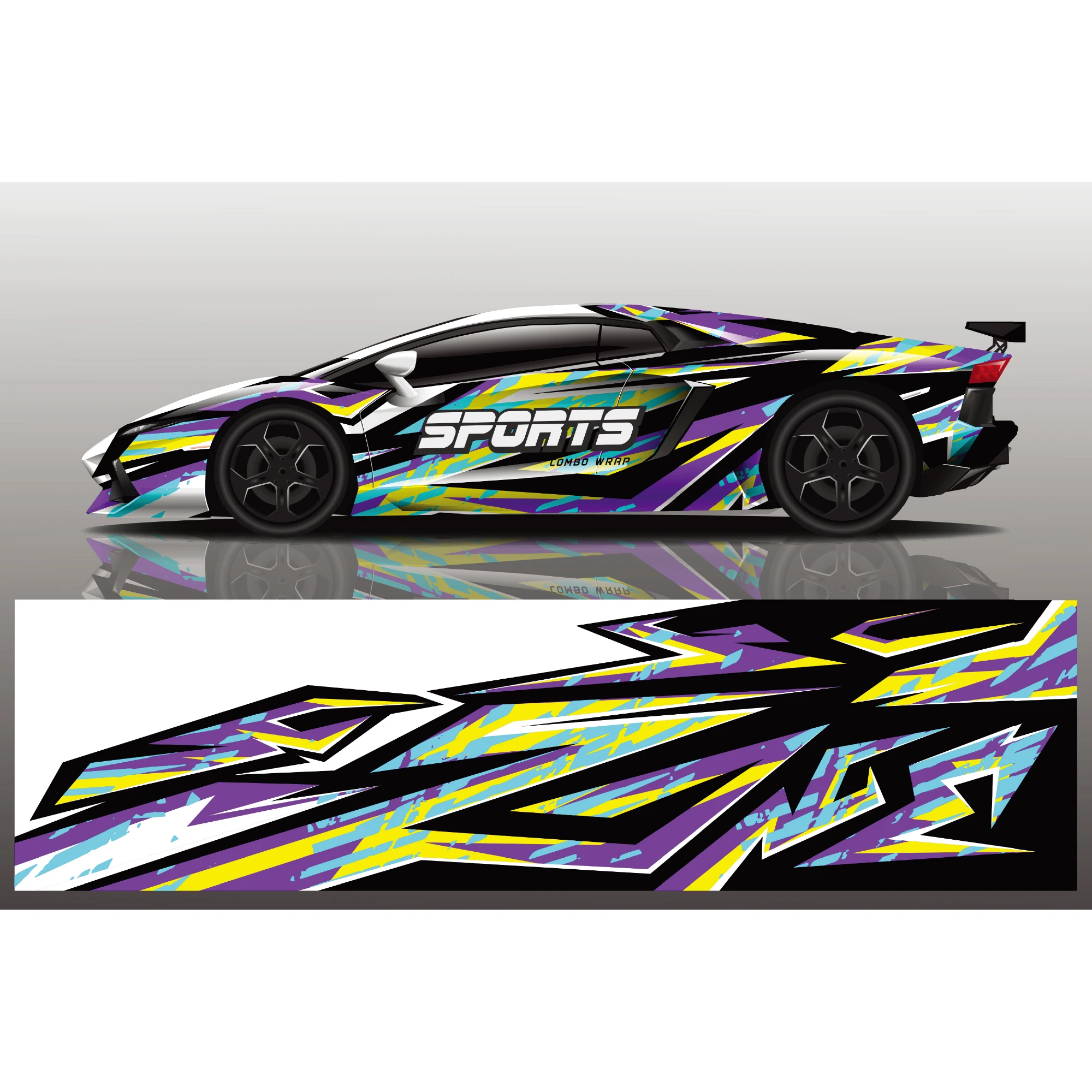 Colorful-Car-Sticker-Full-Wrap-Sticker-Car-Decal-Decorative-Cut-Body ...