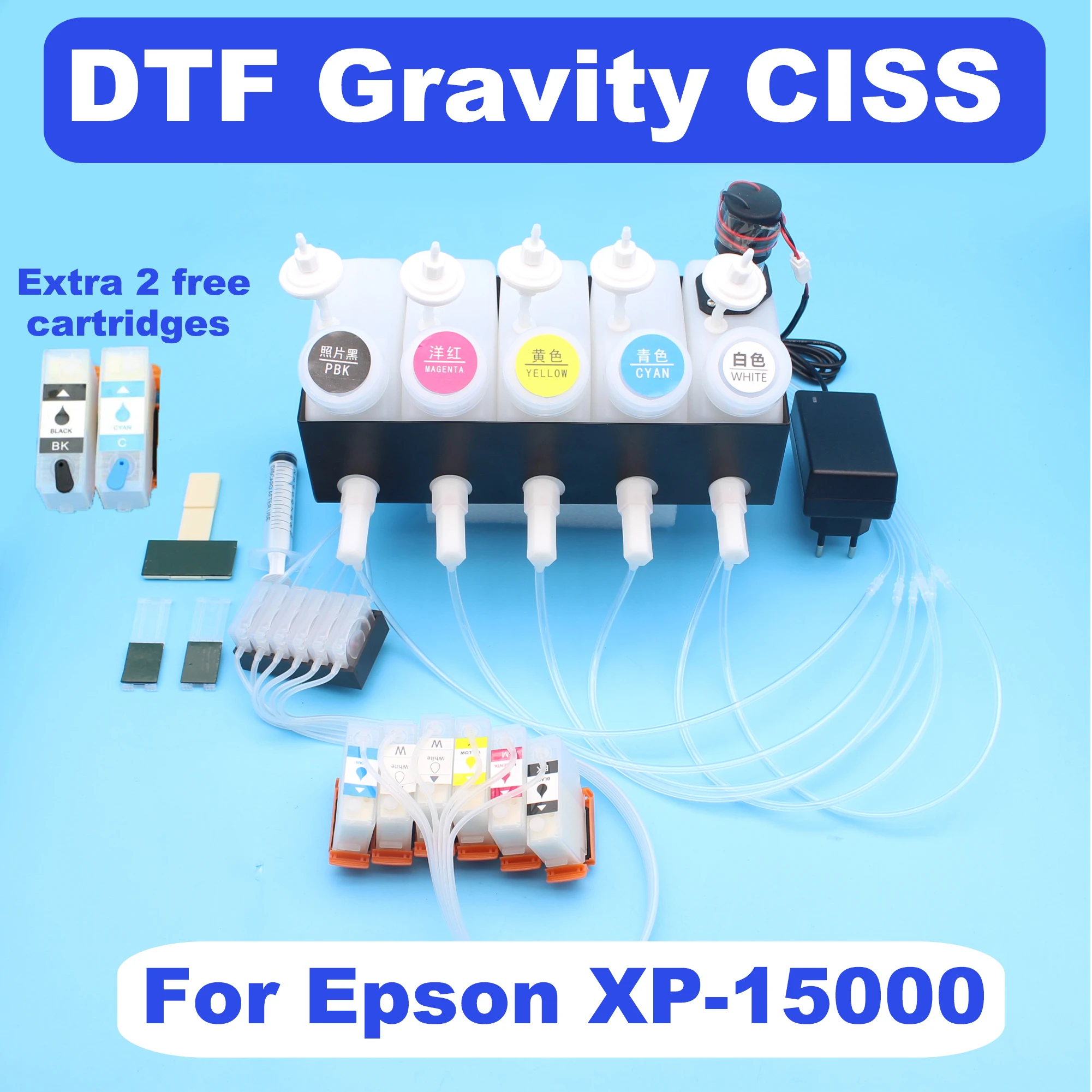 XP 15000 Gravity DTF CISS For Epson XP-15000 DTF White Ink Tank With ...