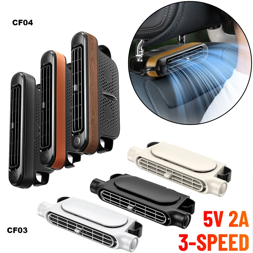 Car-Headrest-Cooling-Air-Fan-3-Speeds-Adjustable-Car-Interior-Portable ...