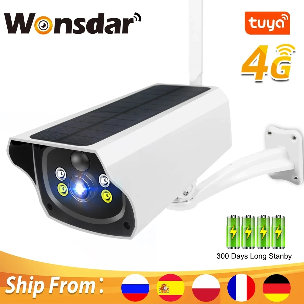 4g Solar Outdoor Camera 1080p Hd 3g Sim Card Security Ip Camera 100% ...