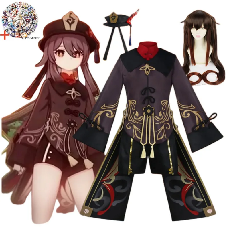 Hutao-Cosplay-Genshin-Game-Cosplay-Costume-Uniform-Hu-Tao-Halloween ...