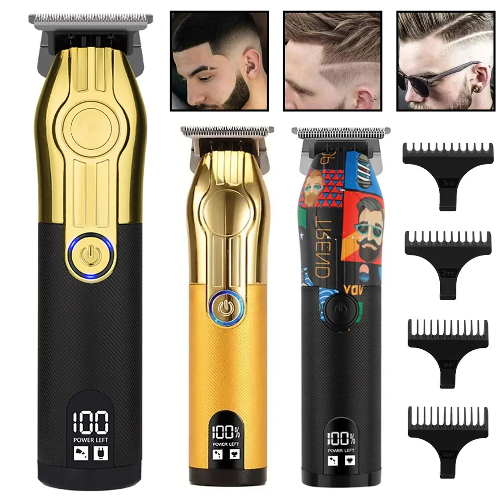 Aparador de cabelo sem fio profissional para homens, Gold Clipper ...