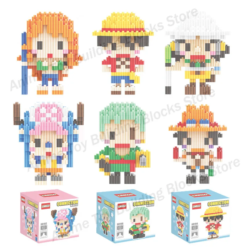 One-Piece-Cartoon-Buildding-Blocks-Bricks-Luffy-Roronoa-Zoro-Nami-Usopp ...