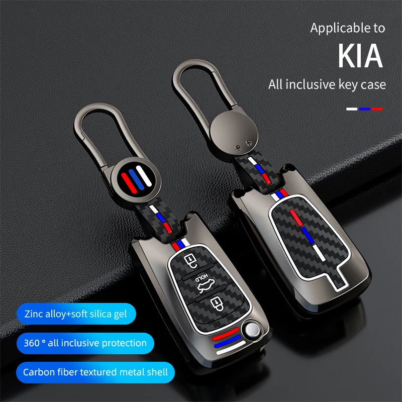 Zinc Alloy Car Key Case For Kia Sportage Rio 3 Soul Optima Ceed Pro K5 ...