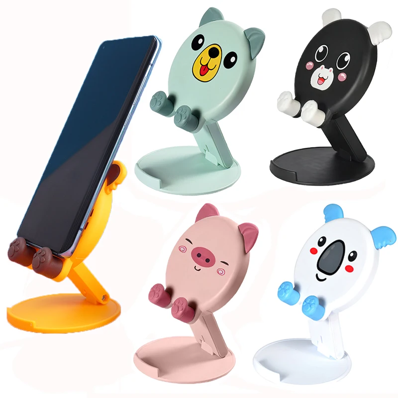 Folding-Cartoon-Mobile-Phone-Holder-Colorful-Desktop-Phone-Holder-Cute ...