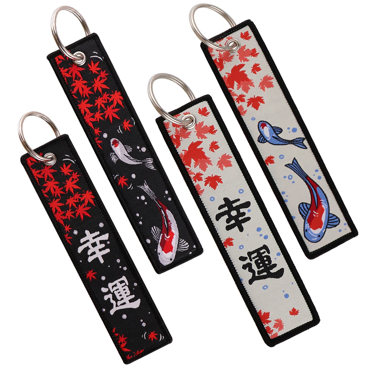 Good-Luck-Koi-Japanese-Key-Fobs-Embroidery-Key-Tag-Motorcycles-Car ...