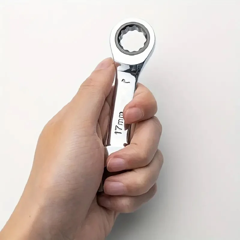 Short-Handle-Ratchet-Dual-Purpose-Wrench-Mini-Open-Plum-Dual-Purpose ...