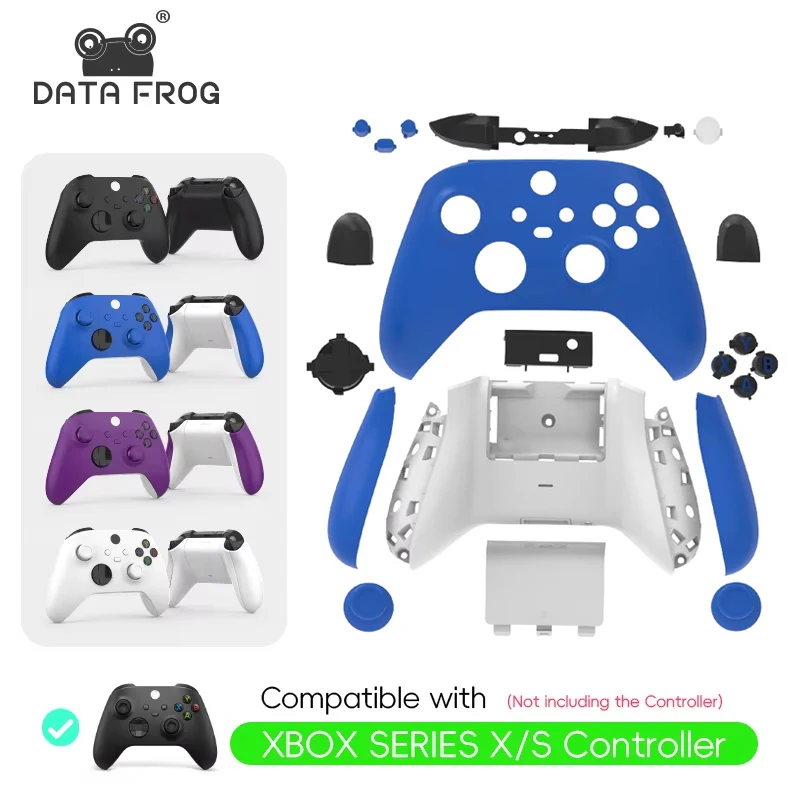 DATA FROG Replacement Full Housing Shell Front Back Cover for Xbox ...