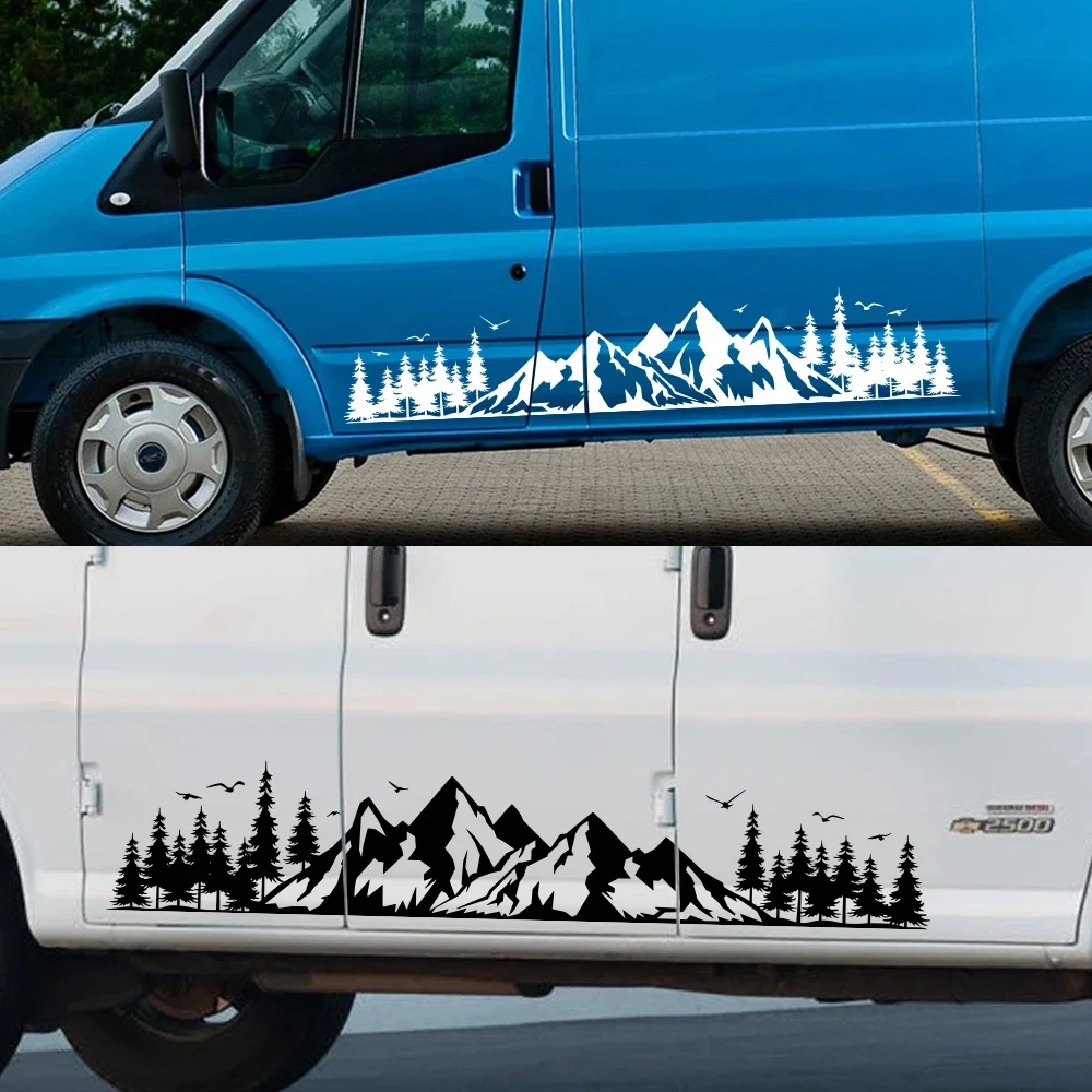 Car-Sticker-Van-Camper-Decor-Decal-Vinyl-Mountain-Forest-Decoration-For ...