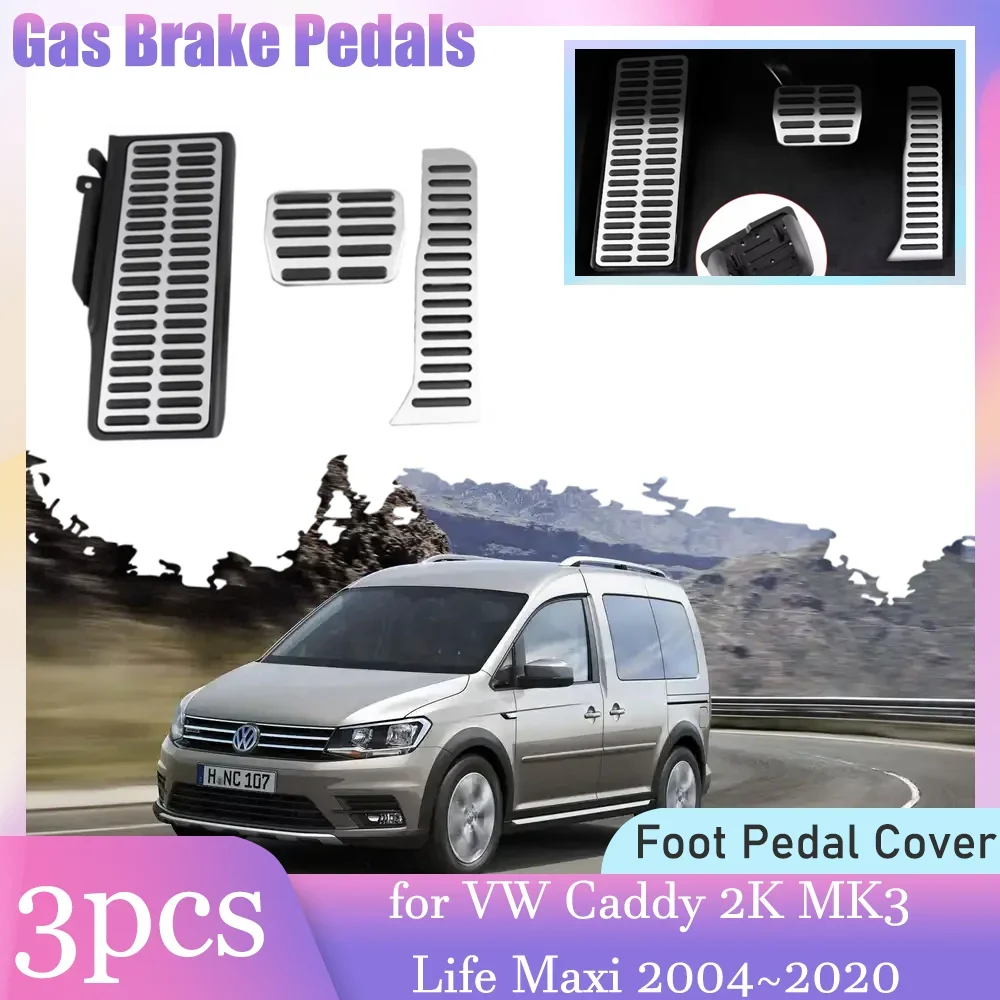 Gas Brake Rest Pedals for Volkswagen VW Caddy 2K MK3 Life Maxi 2004 ...