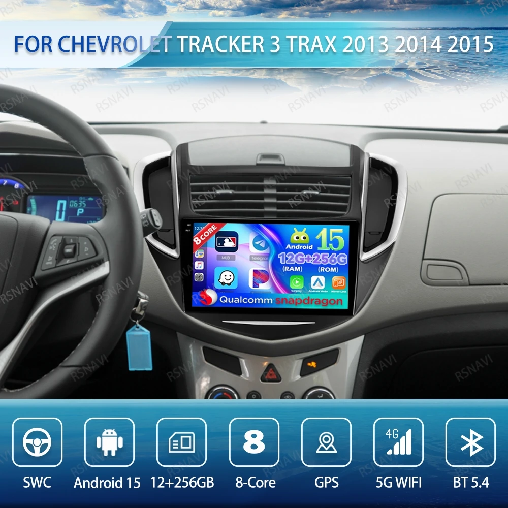 Android 15 Car Radio For Chevrolet Tracker 3 TRAX 2013 2014 2015 4G LTE ...