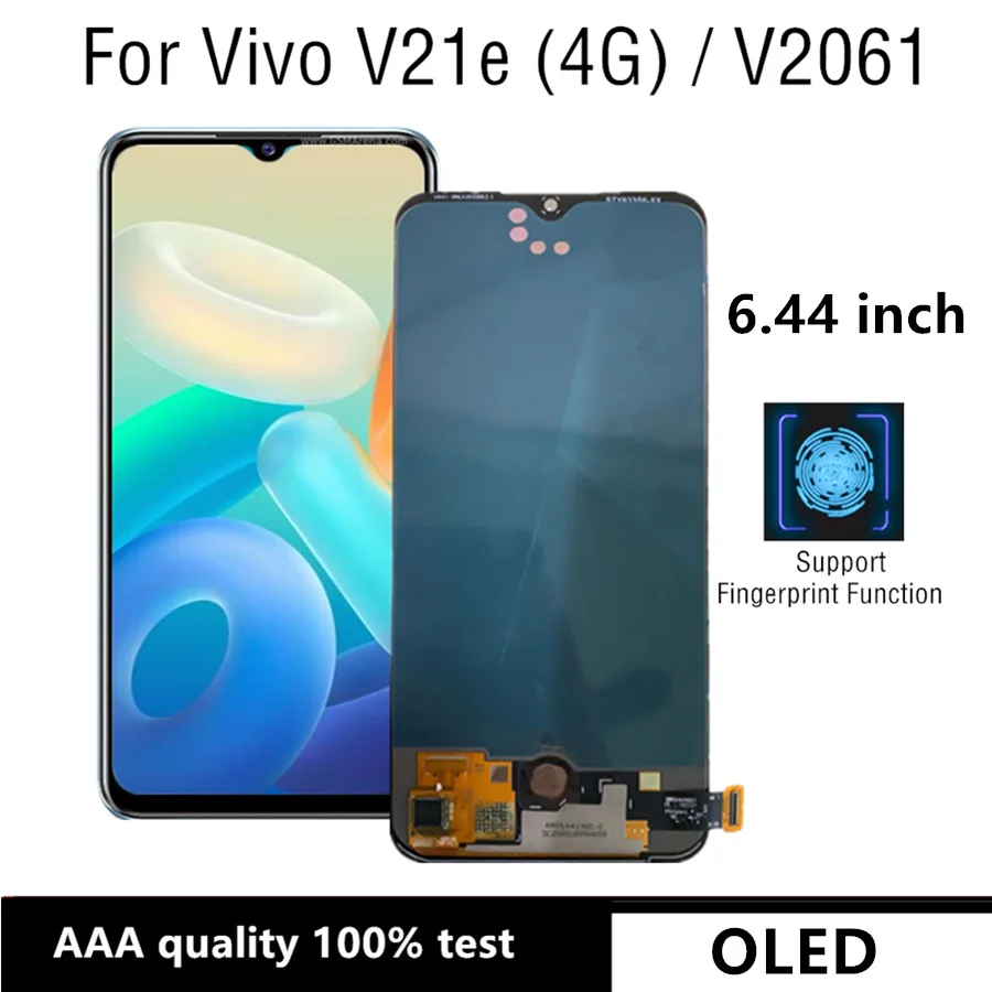 6.44'' OLED V21e For Vivo V21e 4G V2061 LCD Display Touch Screen With ...