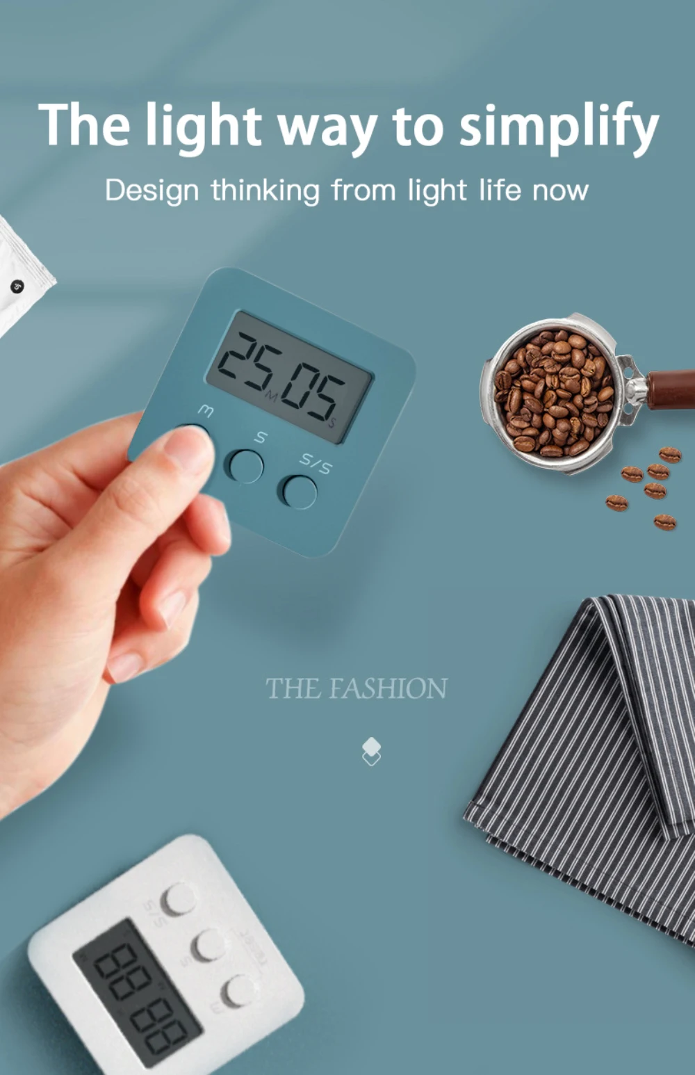 Minuteur - sablier,Mini réveil électronique portable avec minuterie LCD ...