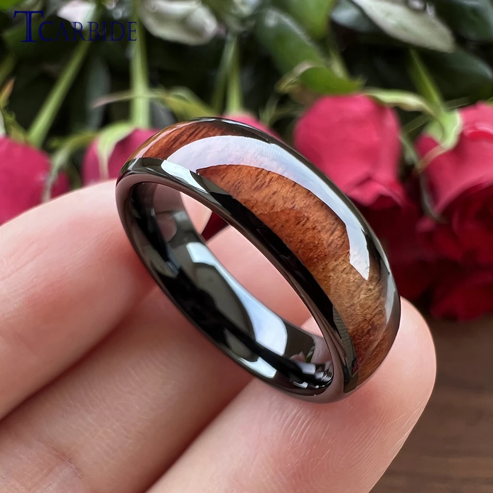 Wood inlay wedding rings 60 photos - Astyledwedding.com