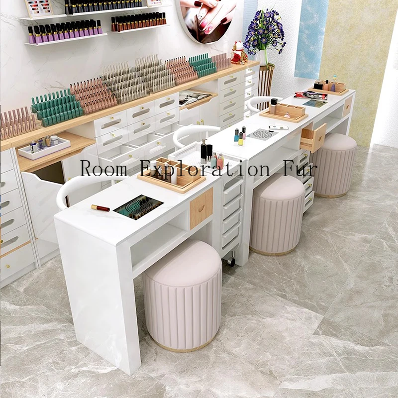 Makeup-White-Nail-Table-Luxury-Modern-Dressing-Professional-Manicure ...