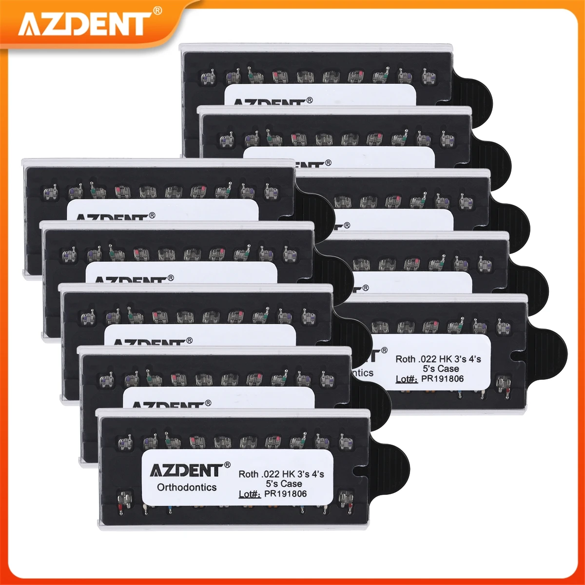 10Boxes-AZDENT-Dental-Bracket-Orthodontic-Brace-Metal-Mini-Roth-MBT ...