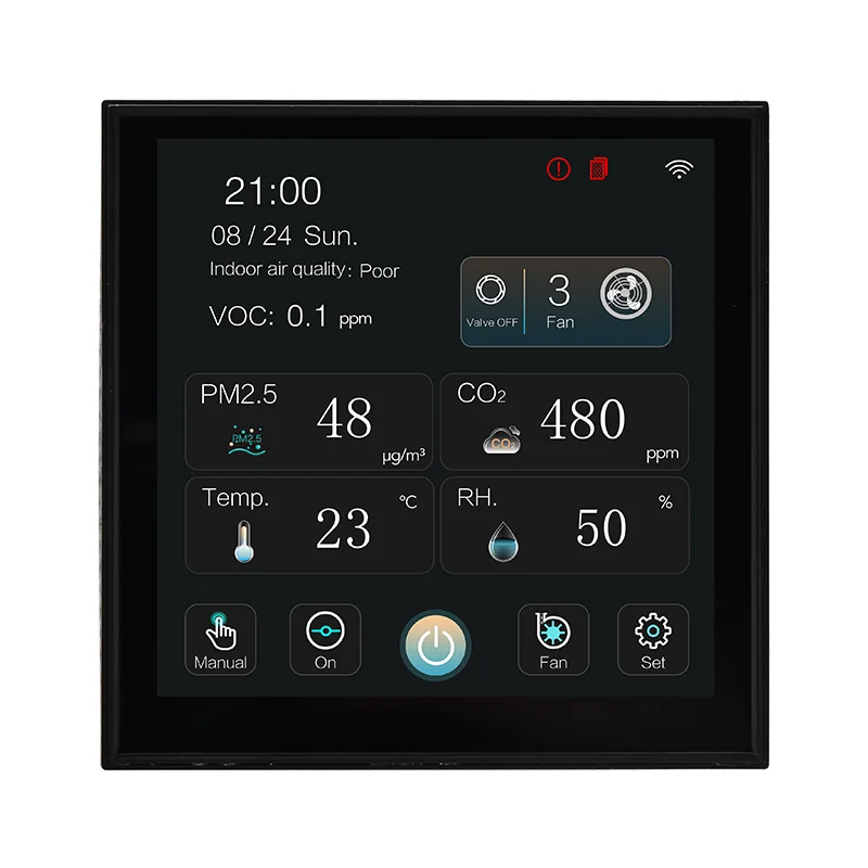Smart Color Screen HVAC Controller for Efficient Home Ventilation: Real ...