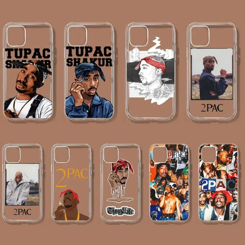 2Pac Tupac Shakur Phone Case For iPhone 11 12 Mini 13 14 Pro XS Max X 8 ...