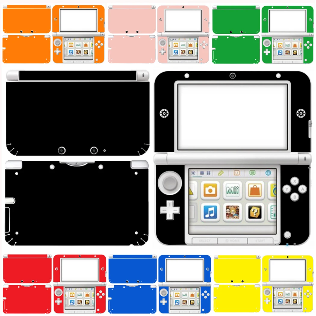 10-Pure-Clean-Solid-Colours-Vinyl-Skin-Sticker-Protector-for-Nintendo ...