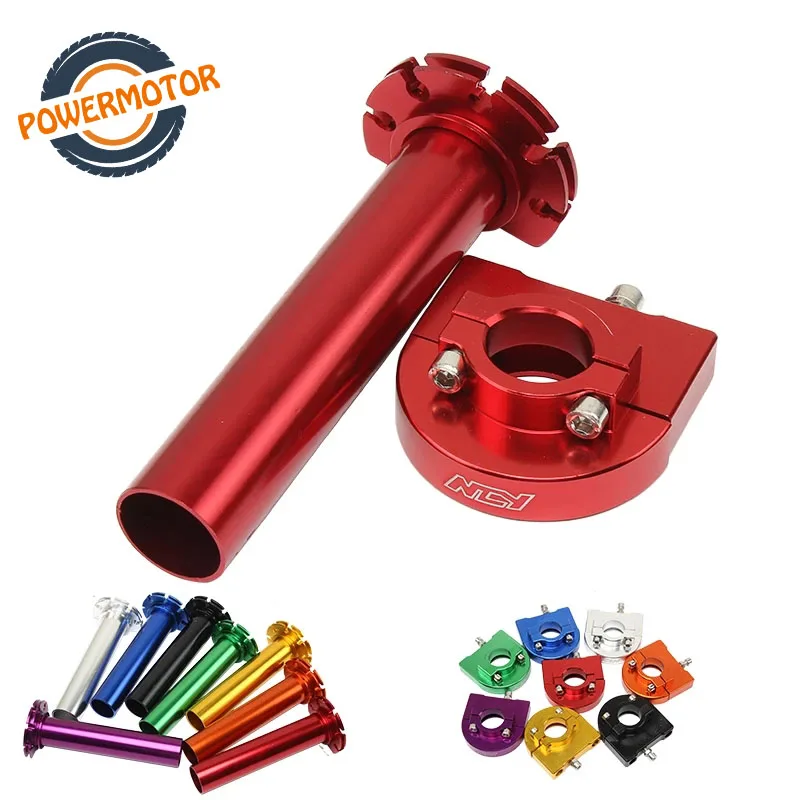 Motorcycle-Universal-22mm-7-8-Inch-Multicolor-CNC-Aluminum-Accelerator ...