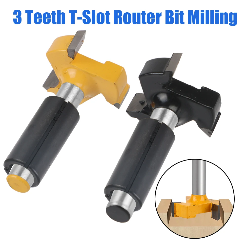 6mm-shank-3-Teeth-T-Slot-Router-Bit-Milling-Straight-Edge-Slotting ...