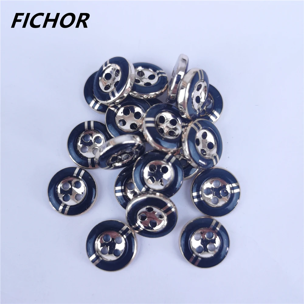 30-50pcs-12mm-4-Holes-Gold-Resin-Buttons-Clothing-Decor-Sewing ...