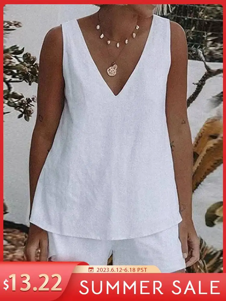 Womens Summer Suit Zanze | Zanzea Loose Summer Tops | Zanzea Women ...