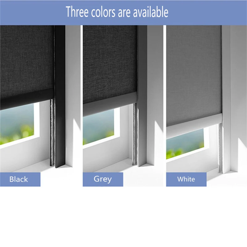 U-shaped-light-blocker-blackout-blids-with-tracks-side-track-for-blind ...