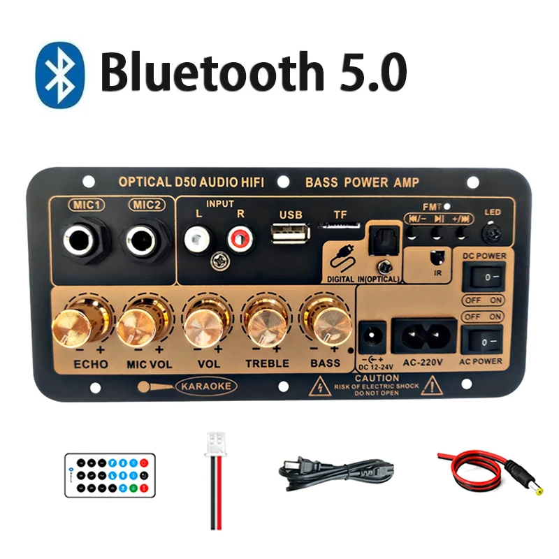Bluetooth-Amplifier-Board-with-Optical-Audio-Digital-AMP-USB-FM-Radio ...