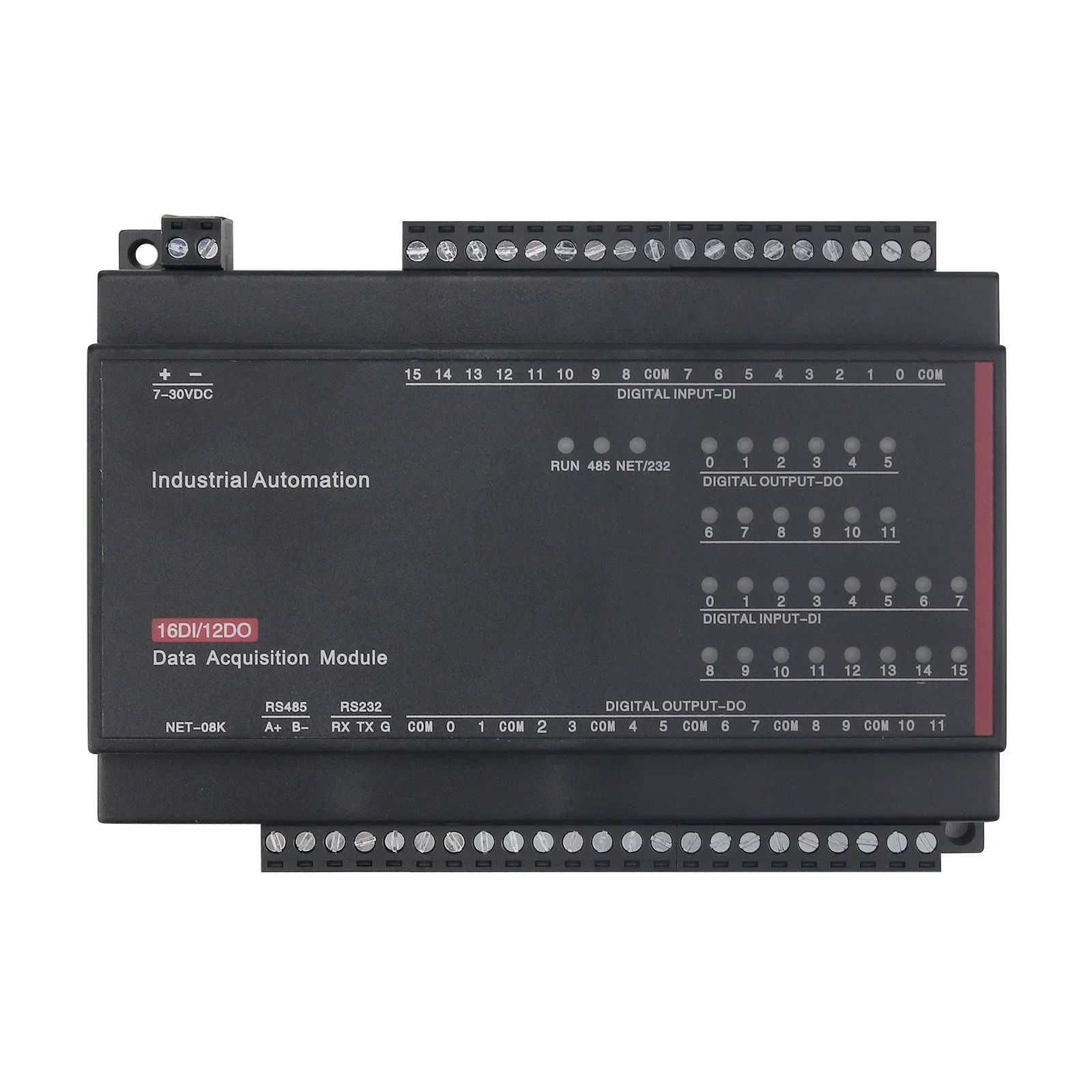 12DO-Relay-Output-16DI-Switch-Input-RJ45-Ethernet-RS485-232-TCP-Module-Modbus-Controller-TCP ...