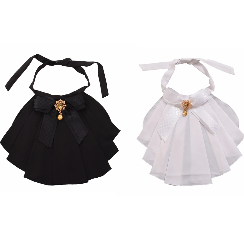 Vintage-Women-Jabot-Collar-Bowknot-Neck-Accessories-Punk-Victorian ...