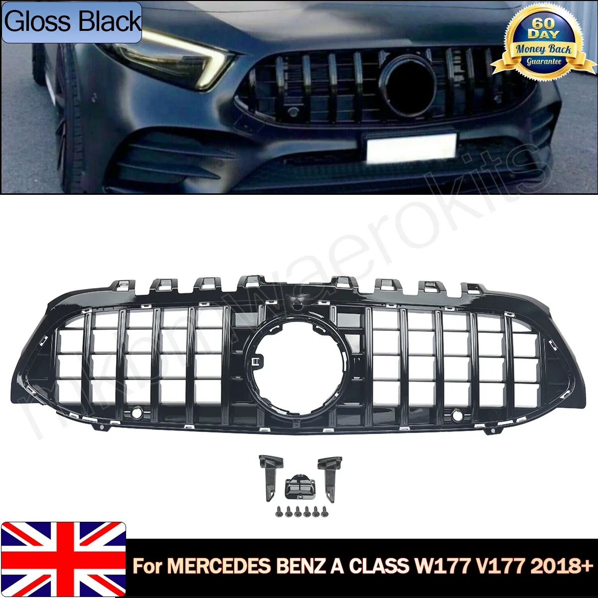 2018-Front-Grille-Suitable-for-W177-A180-A200-A260-A45-GT-GTR-Grille ...