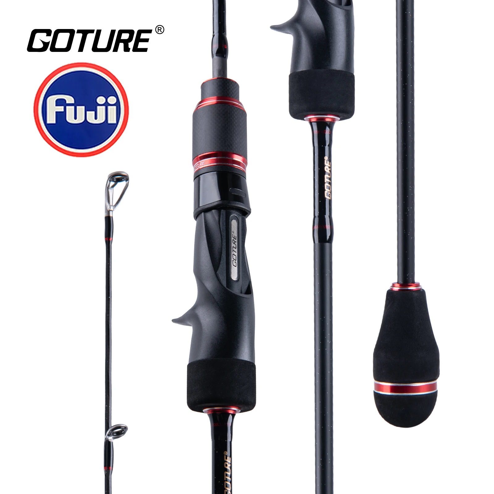 Goture-Pollux-Fuji-Guide-Ring-Slow-Jigging-Fishing-Rod-30T-Carbon-Fiber ...