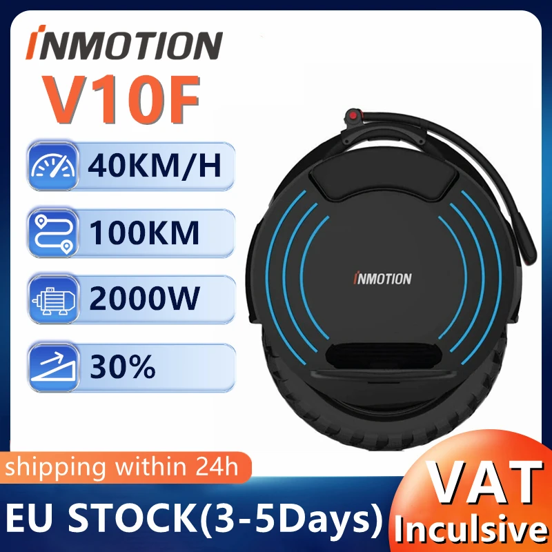 EU Stock Inmotion V10F Electric Unicycle 84V 960Wh Battery 2000W Motor ...