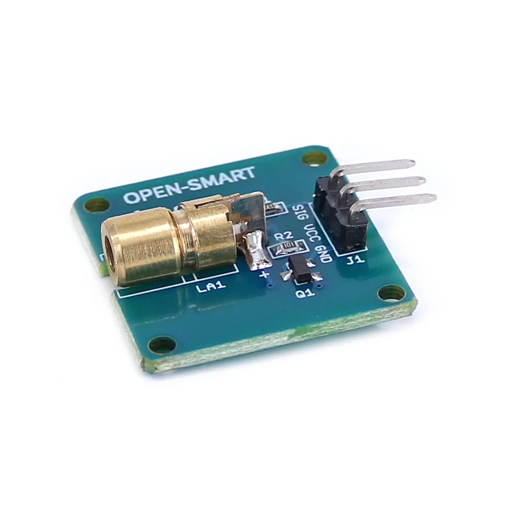 OPEN-SMART 5V 650nm Laser Sensor Module 6mm Red Laser Dot Diode Copper ...