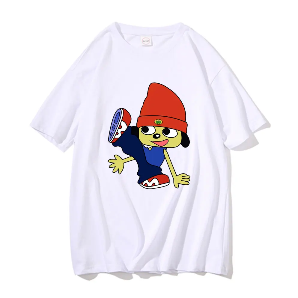 Parappa-The-Rapper-Tshirt-Men-Women-Black-Fashion-Hip-Hop-Oversized-Tee ...