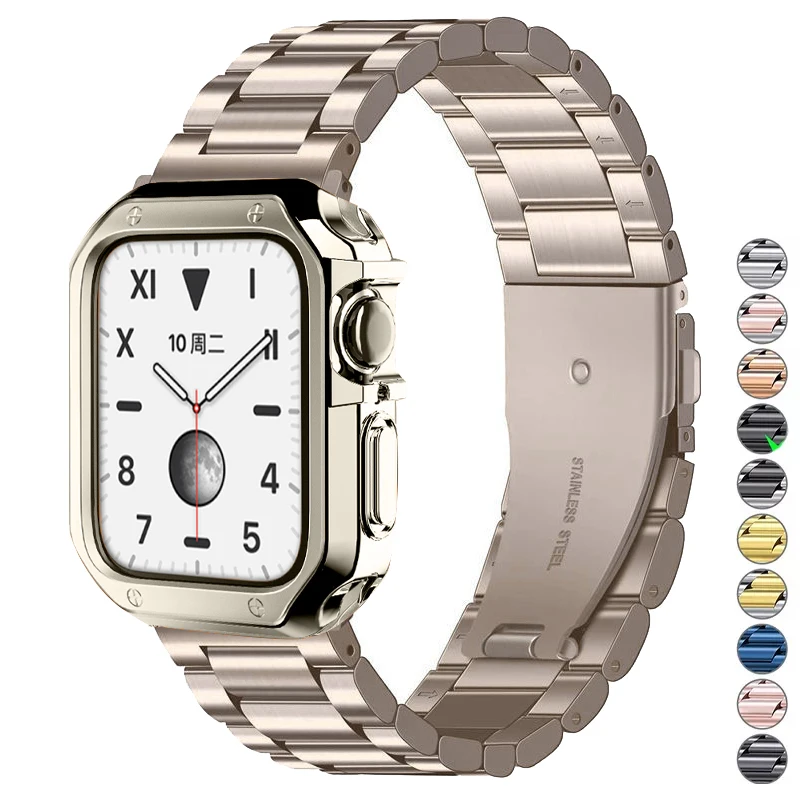 Apple Watch Series 6 44mm Band Metal | Apple Watch Series 7 Metal Strap ...